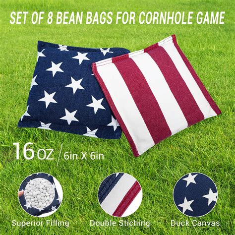 Corn Holes Outdoor Game Set 4x 2′ 3x 2′ Solid Wood Cornhole Set W 2