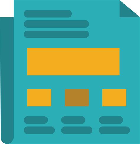 Report Paper Sheet Presentation Flat Color Icon Vector Icon Banner