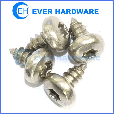 316 Tapping Screws Stainless Steel Torx Pan Head Security Fasteners
