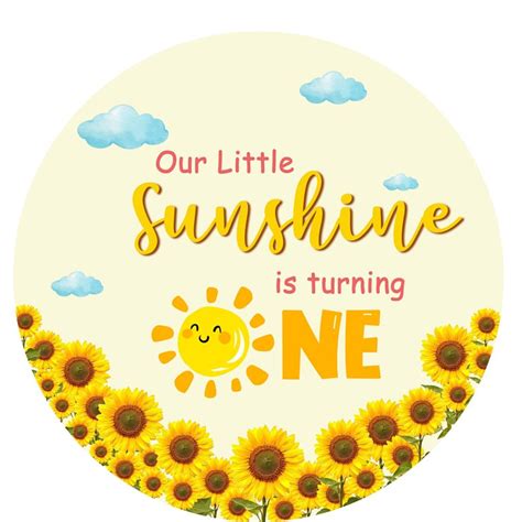 Buy Sunshine Theme Birthday Party Backdrop Party Supplies Thememyparty Theme My Party