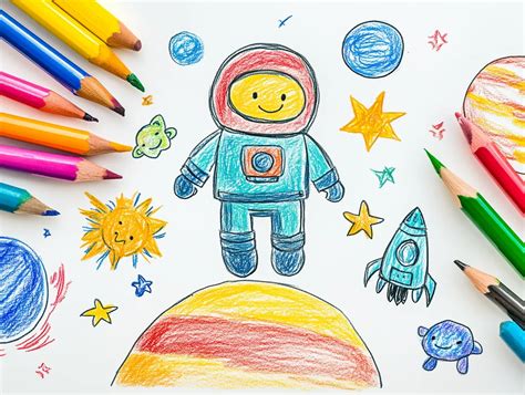 宇宙の描き方イラストフリー素材ならシンテリ