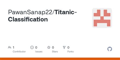 Github Pawansanap22titanic Classification