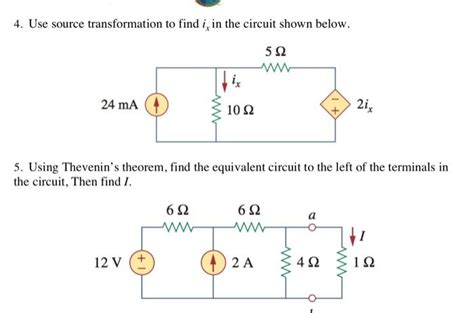 Solved Find I In The Circuit Using Source Chegg