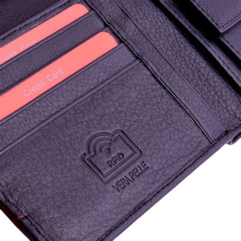 Portfel męski PIERRE CARDIN SAHARA TILAK RFID czarny z czerwonym paskiem Opinie Kup