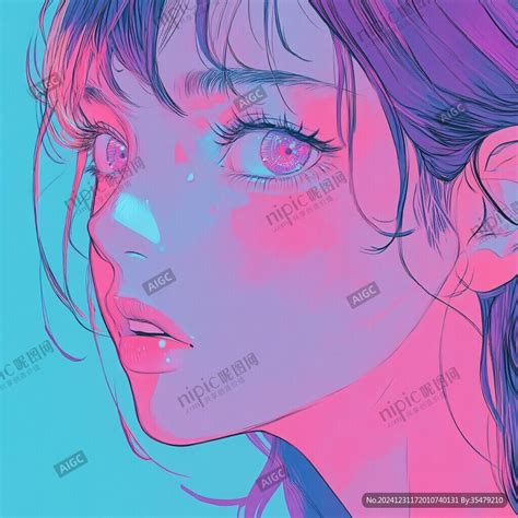 Ai创作图漫画插画头像 插画头像 少女头像插画 粉系少女背景 粉色头像 红蓝调插画 动漫女头 人物情绪插画 动漫女生头像 厚涂头像 人物粉色治愈系唯美 高清动漫头像 插画女孩头像 插画头像素材