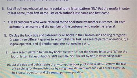 Solved Lab 8 To Perform The Following Assignments Refer To