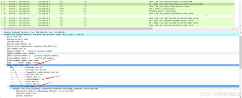 wireshark抓包解析tcp三次握手和四次挥手——实践 ensp测试tcp协议三次四次握手连线是红的 csdn博客