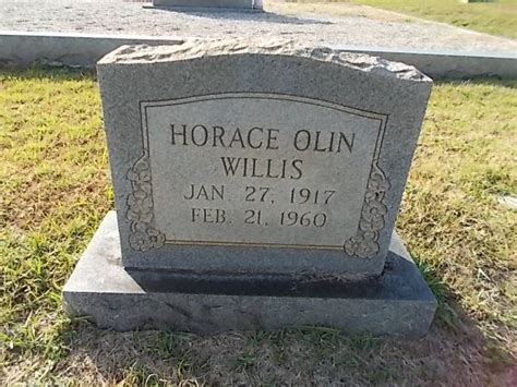 Horace Olin Willis 1917 1960 Find A Grave Memorial
