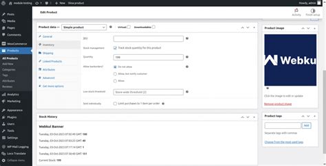 WooCommerce Product Stock History Management Dev Docs