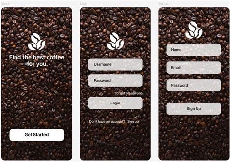 flutter mobileappdevelopment coffeeshopapp uiux figma learning