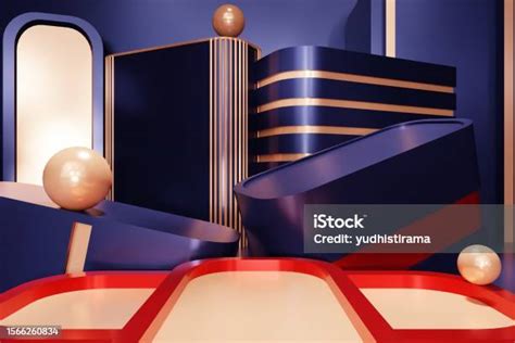 연단이 있는 3d 렌더링 화장품을 보여주기 위해 서십시오 받침대 디스플레이 스튜디오의 무대 쇼케이스 0명에 대한 스톡 사진 및 기타 이미지 Istock