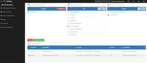 creating comm loss parameters in onping onping automation platform