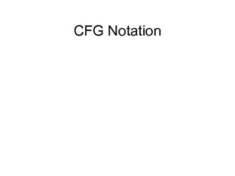 context free languages cfl cfg example