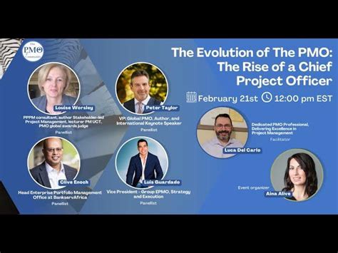 The Pmo Community On Linkedin The Evolution Of The Pmo The Rise Of A Chief Project Officer