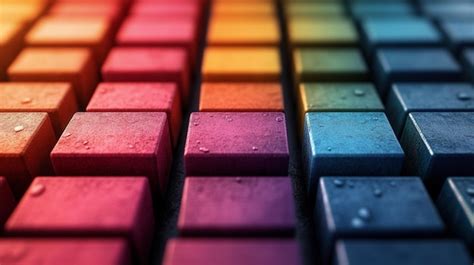 Abstract Colorful Cubes Premium Ai Generated Image