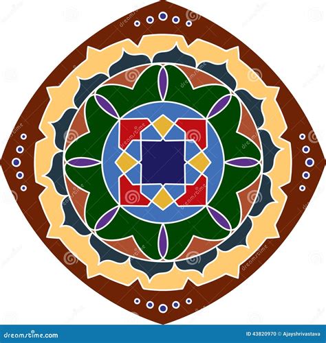 Rangoli Design Stock Vector Illustration Of Deepawali 43820970