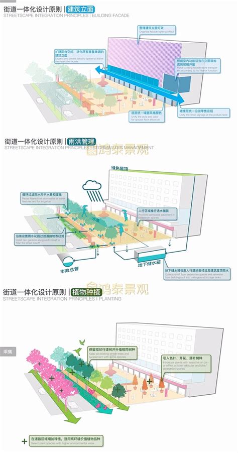 城市大道路景观方案设计文本道路绿道景观提升改造投标汇报文本 淘宝网 花瓣网
