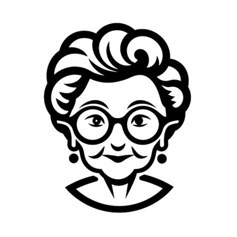 Premium Ai Image Lively Illustration Of An Old Woman In Glasses A