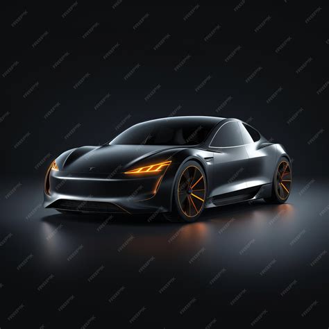 Premium Photo Revolutionary Realism Sleek Electric Car Pioneers The