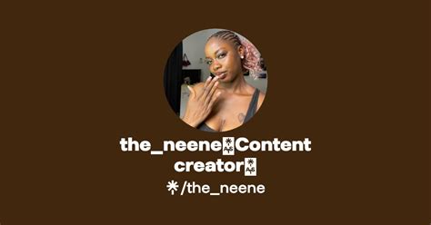 The Neene Content Creator🎀 Instagram Tiktok Linktree