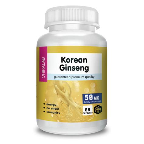 Chikalab Korean Ginseng (60caps) – купить женьшень в интернет магазине ...
