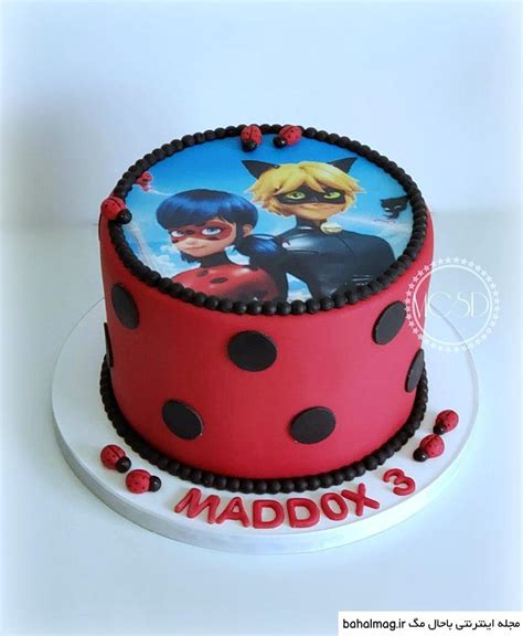 عکس کیک تولد دخترانه ی دختر کفشدوزکی ️ بهترین تصاویر