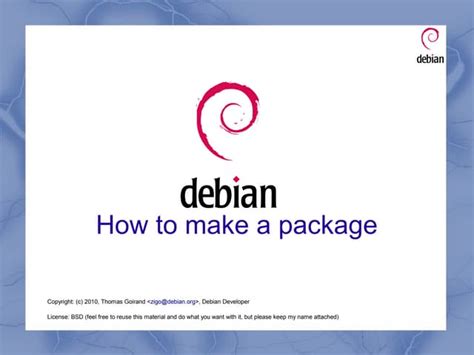 Debian Packaging Howto Ppt