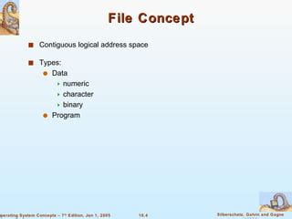 Chapter File System Interface PPT