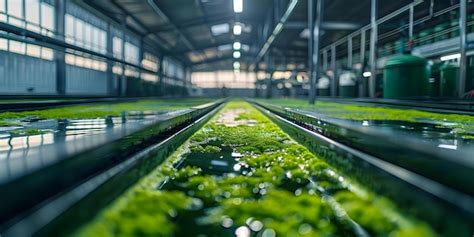 Premium Photo Sustainable Biofuel Production Algae Tank For Carbon Capture Sequestration And