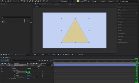 how to make triangle in after effects