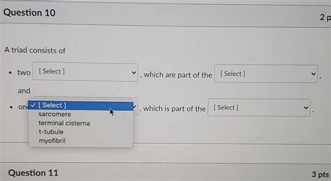 Solved Question 10 2 Pts A Triad Consists Of Which Are