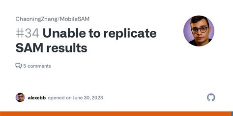 Unable To Replicate SAM Results Issue 34 ChaoningZhang MobileSAM GitHub