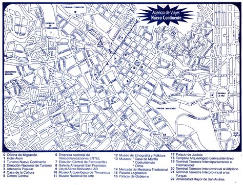 Mapas De La Paz Bol Via Mapasblog