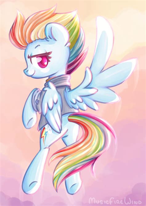 Rainbow Dash Drawn By Musicfirewind Bronibooru