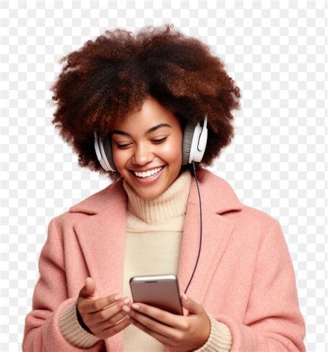 Png Headphones Listening Adult Woman Premium Png Rawpixel