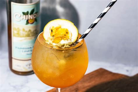 Simple Passion Fruit Spritz Cocktail A Grateful Meal