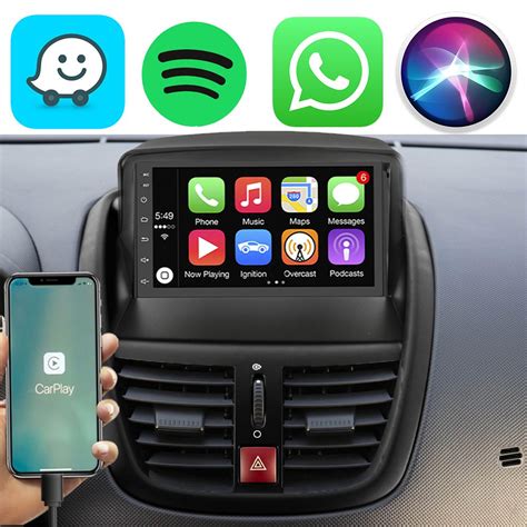 Kit Multimídia Android Auto Peugeot 207 2009 2015 7 Apple Carplay Ecarshop