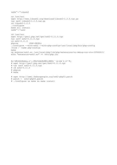 Ssh2 Install Txt