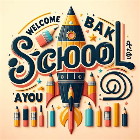 Premium Photo Welcome Back To School Rocket Ship Launch Made With