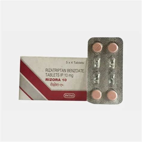 5 Mg 10 Mg Rizora Rizatriptan Benzoate Tablets At Rs 100 Strip In Nagpur Id 23450158155