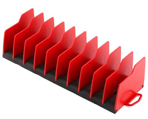 Ernst Manufacturing No Slip 10 Tool Plier Organizer Redblack