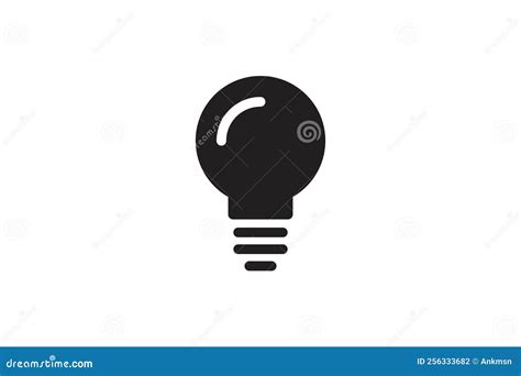 Electric Light Bulb Icon Electricity Lamp Symbol Stock Vector