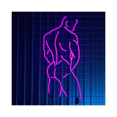 Sexy Man Neon Sign Naked Man Led Light Man Muscle Neon Etsy
