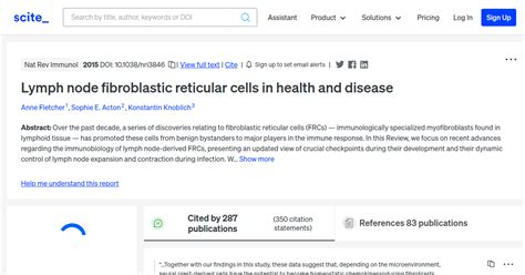 Lymph Node Fibroblastic Reticular Cells In Health And Disease