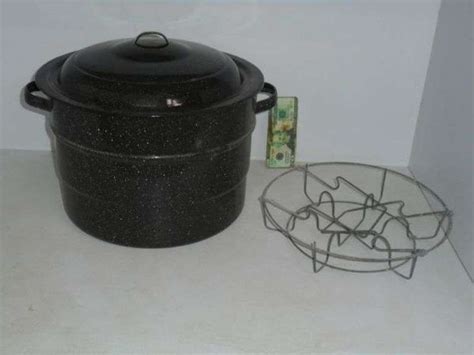 Granite Ware Canning Pot W Rack Inside Texas Online Auction House