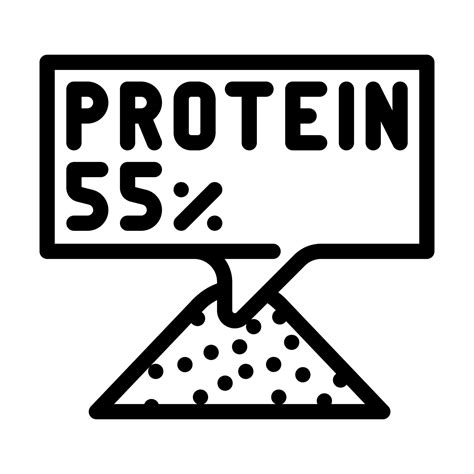 Protein In Spirulina Line Icon Vector Illustration 8096012 Vector Art