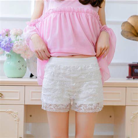 21กางเกงซับในชายลูกไม้กางเกงขาสั้นลูกไม้กันโป๊ใส่ช่วงฤดูร้อนสำหรับผู้หญิงกางเกงกันโป๊กางเกงกัน