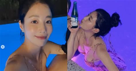 돌싱 기은세 과감한 수영복 자태 반전 글래머 몸매 깜짝