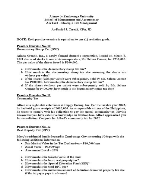 practice exercises no 10 11 and 12 pdf