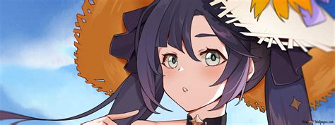 Hot Witch Mona Bikni Look Genshin Impact K Wallpaper Download